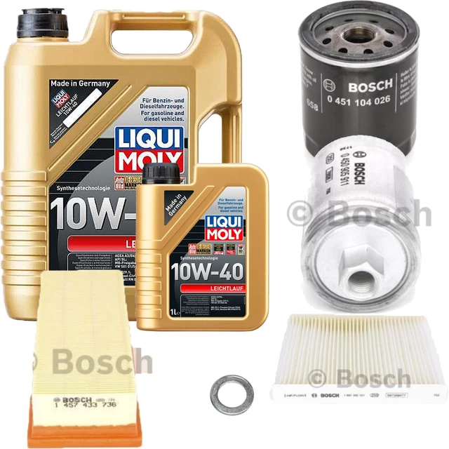 BOSCH INSPECTION SET 6L Liqui Moly Bon Fonctionnement 10W-40 pour MG Rover EUR 118,68 - PicClick FR
