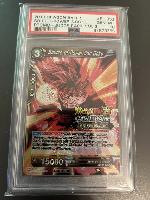 DRAGON BALL SUPER Source of Power Son Goku Judge psa 10 POP 40 EUR 171,83 - PicClick DE