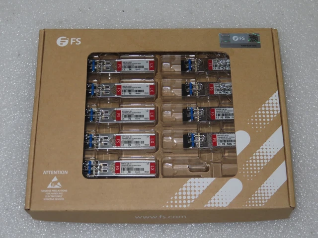 LOT OF 9 FS SFP1G-LX-31 1000BASE SFP 1310nm 10KM SFP Transceiver Module ...