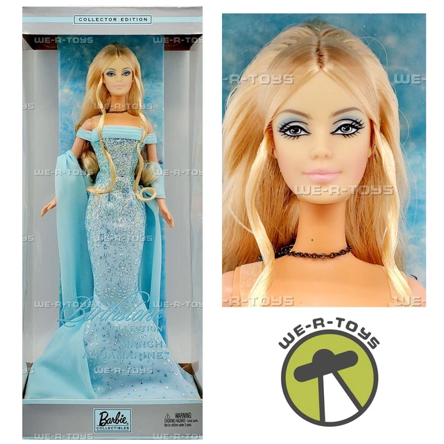 MARCH AQUAMARINE BARBIE Doll Birthstone Collection 2002 Mattel B3411 ...