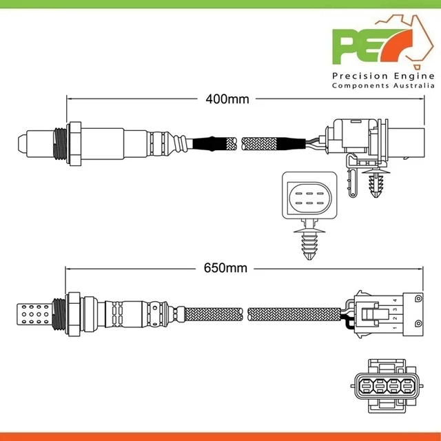 2X OEM PRE-CAT & Post-Cat Oxygen Sensors For Mini R57 2 door ...