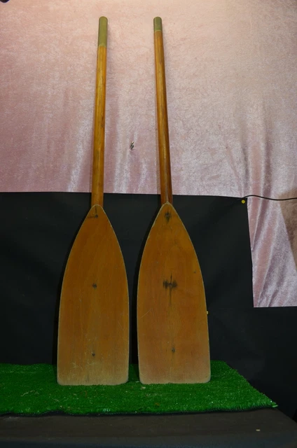 ANCIENNE RAME DE Bateau En Bois Et Laiton Double Emboîtable EUR 80,00 ...