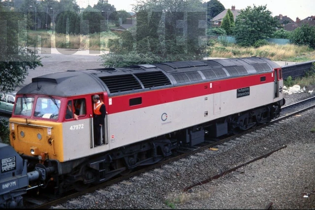 35MM SLIDE BR British Rail Diesel Loco Class 47 47972 Water Orton 1993 Original £4.98 - PicClick UK