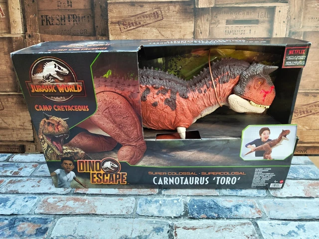 JURASSIC WORLD COLOSSAL Carnotaurus Toro Dinosaur Large Figure Camp ...