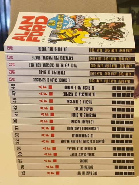 ALAN FORD ANASTATICA Lotto 19 albi sequenza non completa da n° 25 al 58 ...