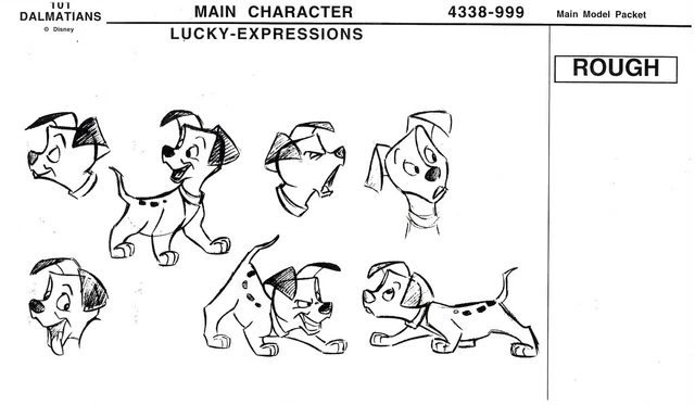 DISNEY 101 DALMATIANS THE SERIES Production Studio Copy LUCKY Model ...