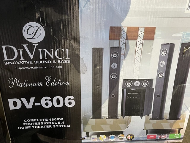 DIVINCI SOUND & Bass Theather System DV-606 5.1CH Surr sound system ...