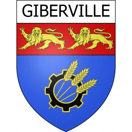 GIBERVILLE 14 VILLE Stickers blason autocollant adhésif Taille:12 cm EUR 3,99 - PicClick FR