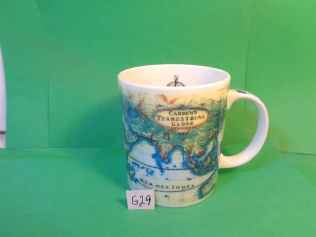 GLOBAL WARMING MAP/CARDEW'S Terrestrial Globe Mug, Paul Cardew Design ...