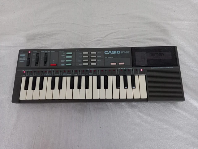 CASIO PT-87 MUSIC Keyboard with RO-555 ROM Pack - SPARES/REPAIRS £12.99 ...