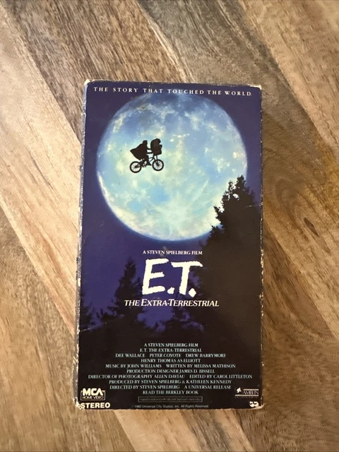 THE EXTRA TERRESTRIAL E.T. ET VHS Video Tape 1988 Black Green MCA 1982 ...
