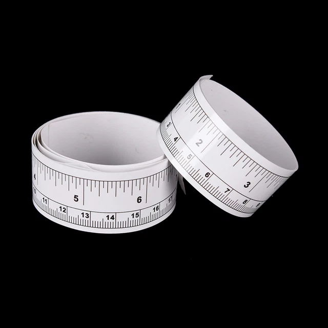 45/90CM VINYL METRIC Measure DIY Self Adhesiv Measuring Tape Soft Ruler ...