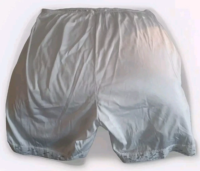 VINTAGE VANITY FAIR Nylon Chiffon Slip Shorts Panty Lace Granny No ...