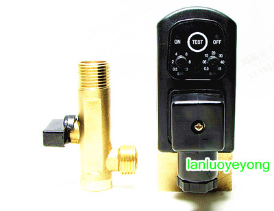 AUTOMATIC TIMED COMPRESSOR Condensate Drain Timer Solenoid Valve 220V 1 ...