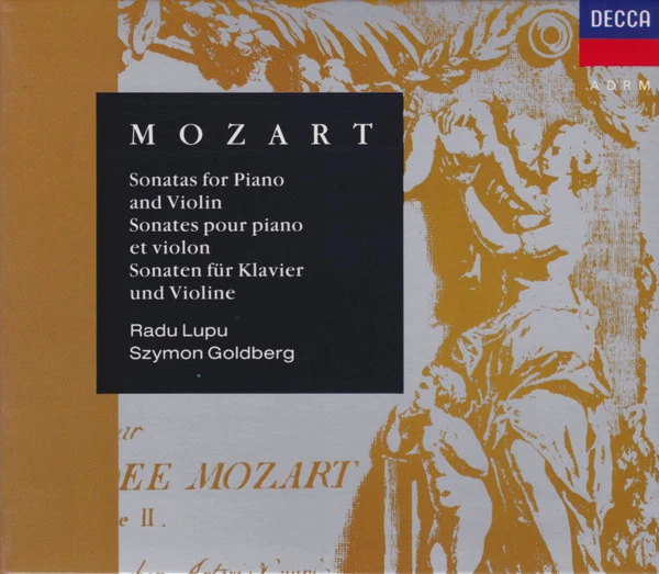 WOLFGANG AMADEUS MOZART - Radu Lupu Szymon Goldberg Sonatas For Piano And Violin EUR 7,99 ...