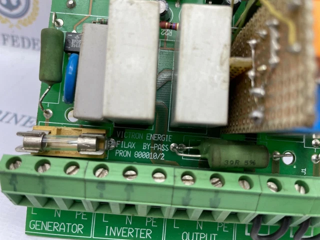 VICTRON ENERGIE FILAX By-Pass Pron 800010/2 Interface Board PLC PCB ...
