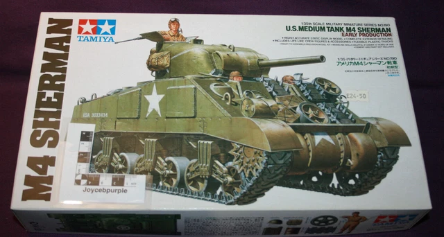 TAMIYA M4 SHERMAN Early production 1:35 scale model tank kit MM190. EUR ...