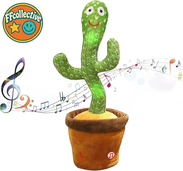 DANCING CACTUS TOY Repeat What You Say, Talking Cactus Singing Cactus ...