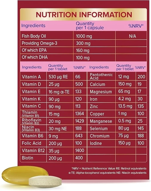 SEVEN SEAS OMEGA-3 Multivitamins Woman 50 Plus 30 Day Duo Pack £22.68 ...