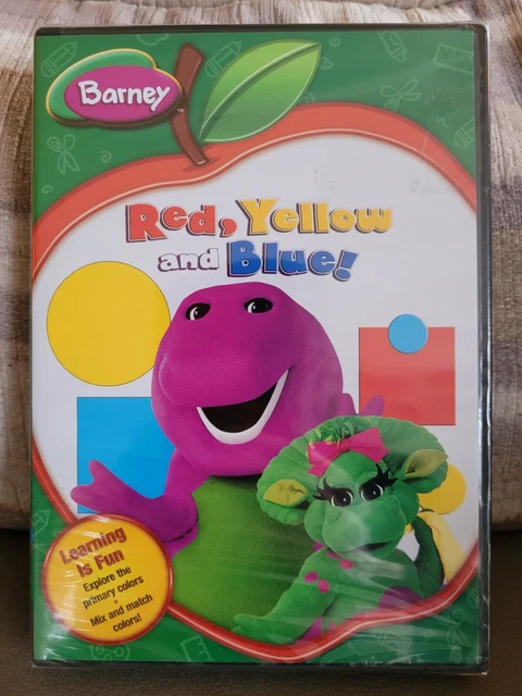 BARNEY'S RED, YELLOW AND BLUE! DVD - NEW IN ORIGINAL SEALED PACKAGE Lot ...