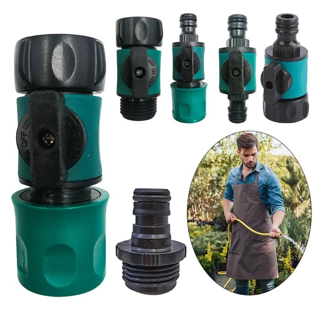 3/4& FEMALE THREAD Water Hose Coupling Two-Way Nipple Connector ...