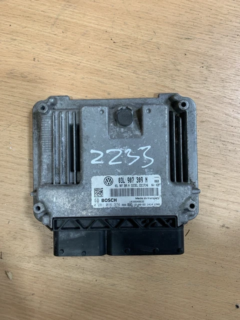 VW GOLF MK6 2.0 Diesel ENGINE CONTROL UNIT ECU 03L907309N £50.00 ...