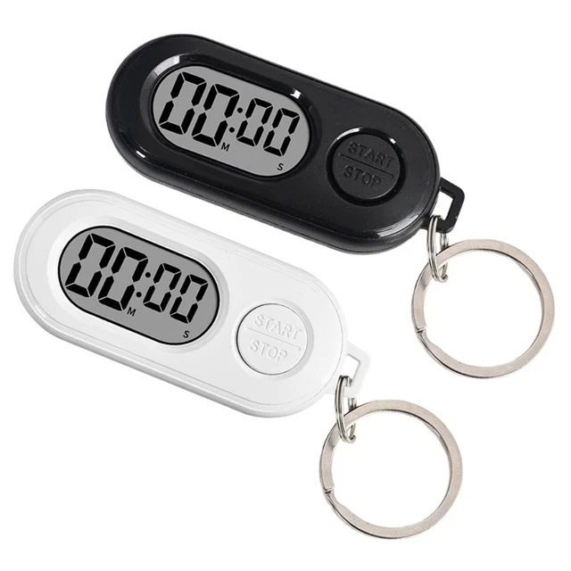 ONE BUTTON OPERATION Mini Timer Keychain Simple Setups for Kitchen ...