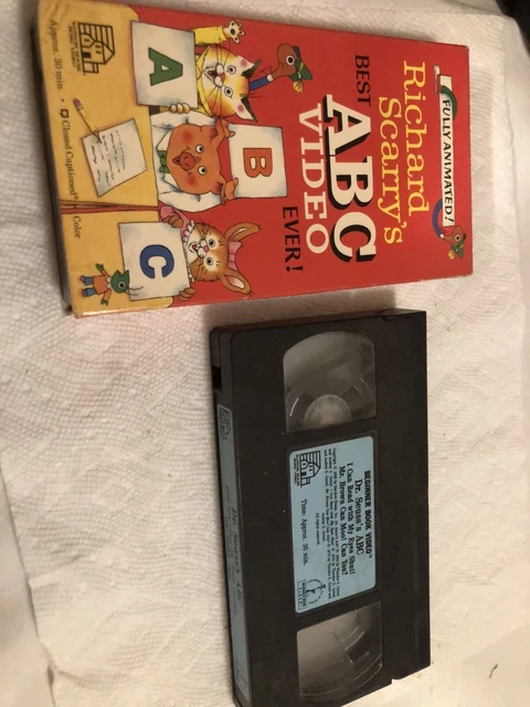 DR. SEUSS ABC and Richard Scarry ABC VHS VIDEOS £8.50 - PicClick UK