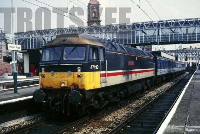 35MM SLIDE BR British Railways Diesel Loco Class 47 47490 1989 ...