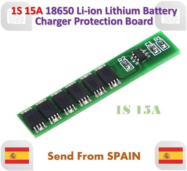 1S 15A LI-ION Lithium Lion 18650 Battery 3.7V Protection Board BMS PCM ...
