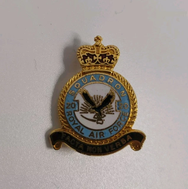 RAF SQUADRONS 20 Squadron Royal Air Force RAF Lapel Badge Tie Pin 3cm £ ...