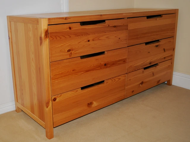 IKEA TOVIK PINE Chest of Drawers - 6 Drawers £37.07 - PicClick UK