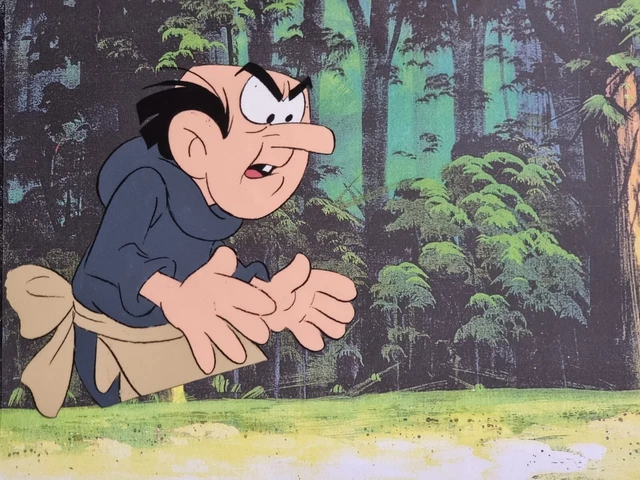 HANNA BARBERA GARGAMEL Original 1980s TV SMURFS Animation Art ...