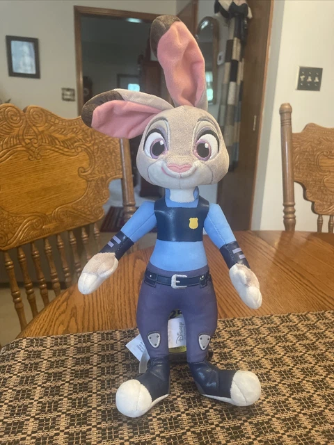 DISNEY ZOOTOPIA OFFICER Judy Hopps 8" Plush Stuffed Animal Toy Bunny ...