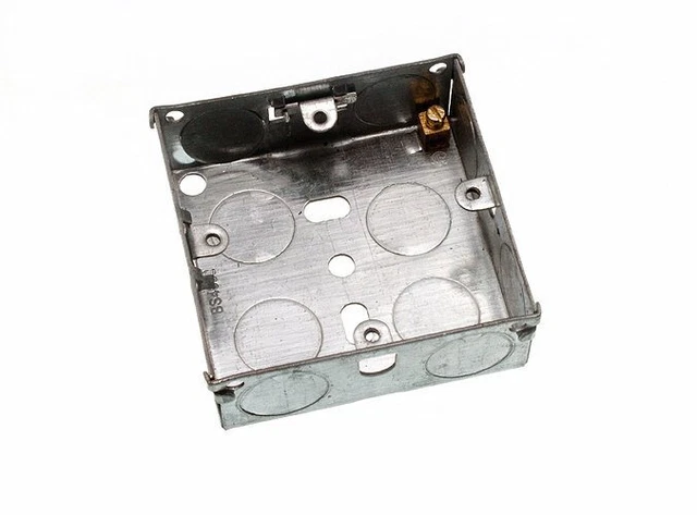NEUF 20 X Chasse Métal Arrière Boîtier Boite 1 Gang Simple 25mm ...