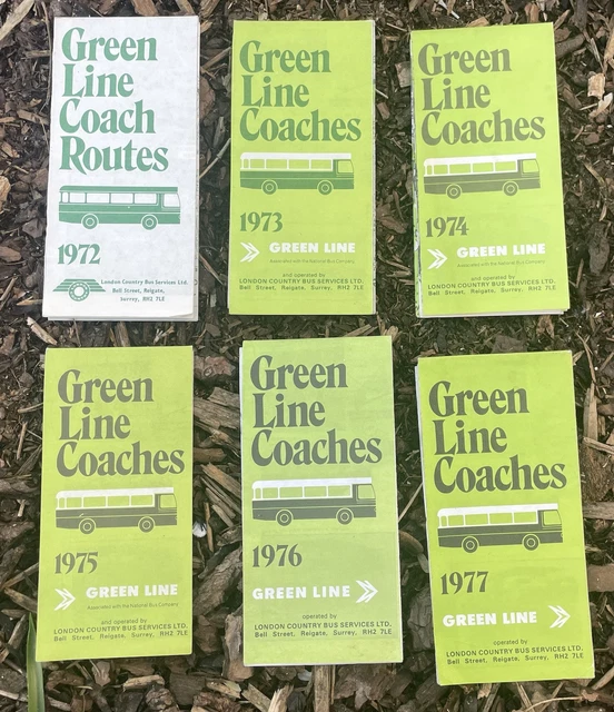 LONDON TRANSPORT GREEN Line Coaches Maps From 1972 - 1977 £16.32 ...
