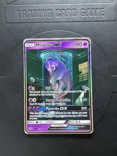 POKÉMON TCG MEWTWO GX 78/73 Shining Legends Secret Rare Full Art VLP ...
