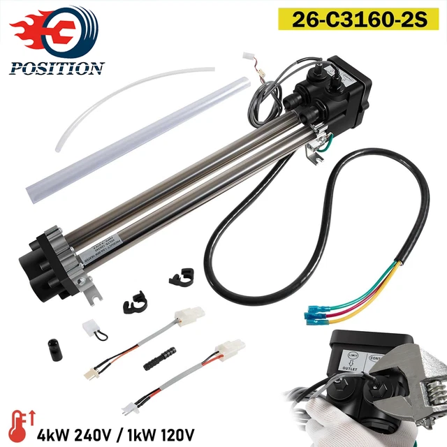 NO-FAULT SPA HEATER for 1995+ Hot Spring/Watkins 4kW Titanium w/2 ...