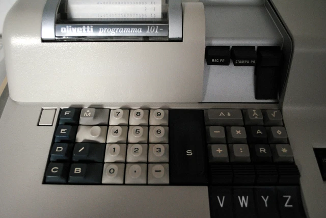 FIRST COMPUTER OLIVETTI Programma 101 WORKING HP IBM calculator PC ...