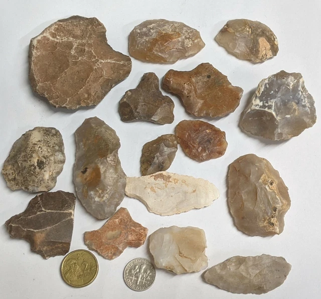 COLLECTION OF NEOLITHIC & PALEOLITHIC age Stone Tools and Artifacts (# ...