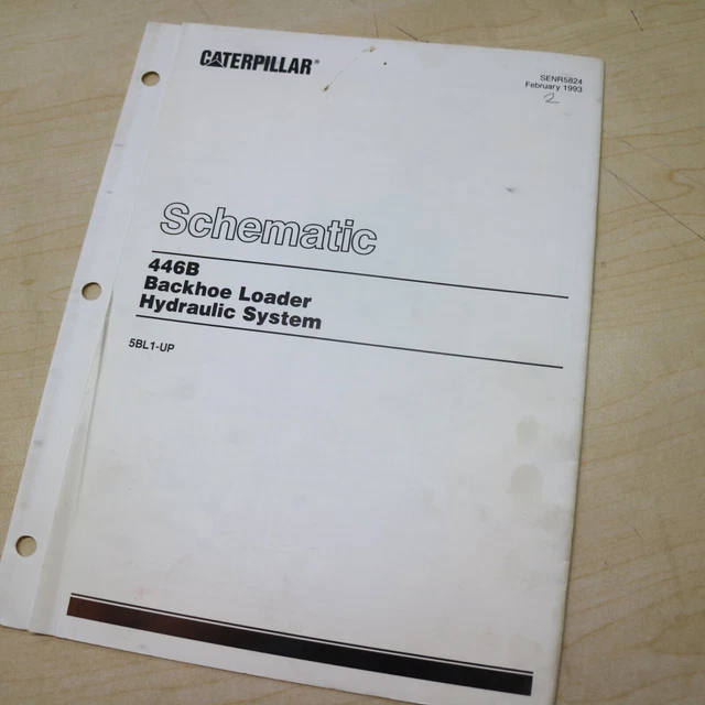 CAT CATERPILLAR 446B Backhoe Loader Parts Manual Book S/N 5Bl02500-Up Sebp3120 £57.05 - PicClick UK