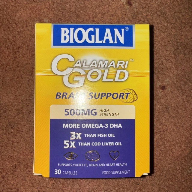 BIOGLAN CALAMARI GOLD 500mg HIGH STRENGTH30 CAPSULES exp 01/25 £10.49 ...
