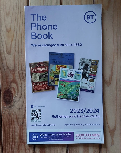 BT THE PHONE Book 2023/2024 Rotherham & Dearne Valley Excellent ...