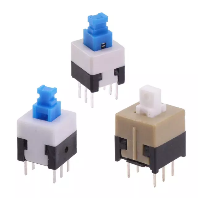 Latching Or Momentary Pcb Push Button Switch Dpdt 7x7mm 8x8mm 85x85mm £219 Picclick Uk