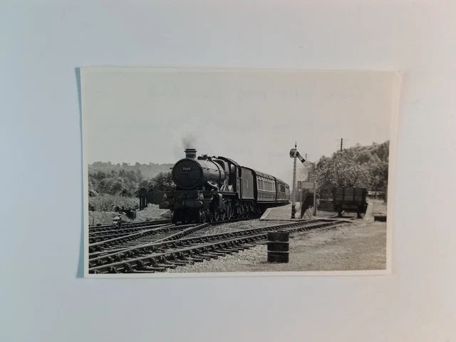 NO 7029 LOCOMOTIVE Passing Ford Bridge Railway Station 5/7/54 ...