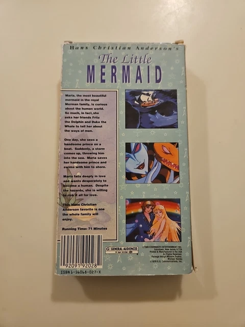 HANS CHRISTIAN ANDERSON Andersen The Little Mermaid VHS Tape Toei Anime ...