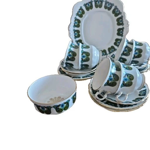 ART DECO 1930S royal imperial bone china tea set England 20 Pieces V G ...