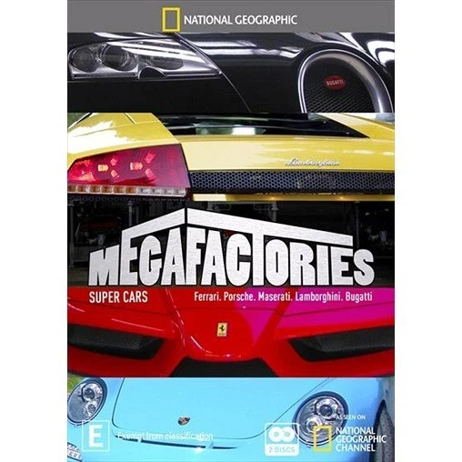 NATIONAL GEOGRAPHIC - Megafactories - Super Cars (DVD, 2-Disc Set) PAL ...