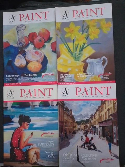 SAA PAINT MAGAZINE X 4 - Jan, May, July, Sep 2013 £7.99 - PicClick UK