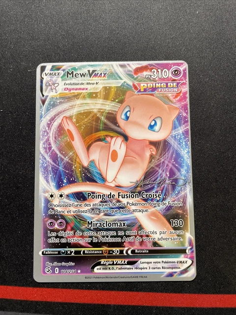 CARTE POKÉMON MEW Vmax 114/264 - Poing De Fusion - World Championship EUR 15,00 - PicClick FR